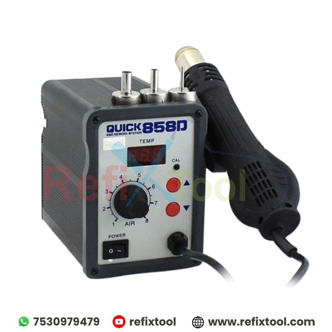Quick SMD Rework Station 858D Digital Hot Air Gun with LED Display ...