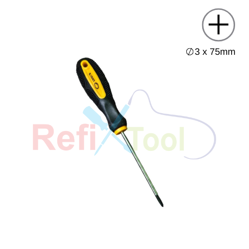 Tools PH0(3)x75mm (+) Handy Phillips Screwdriver - RefixTool
