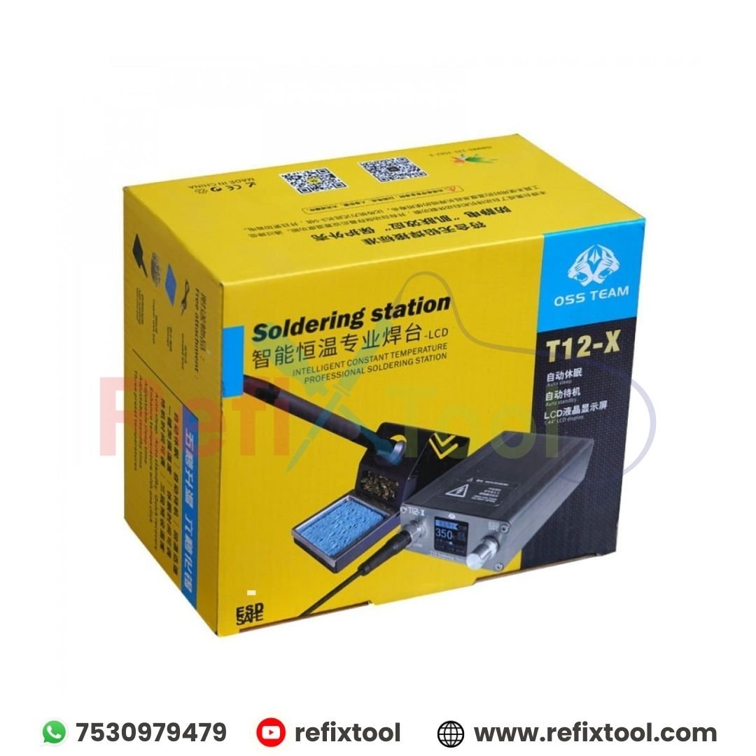 OSS T12X Plus 72W Digital Soldering Station - RefixTool